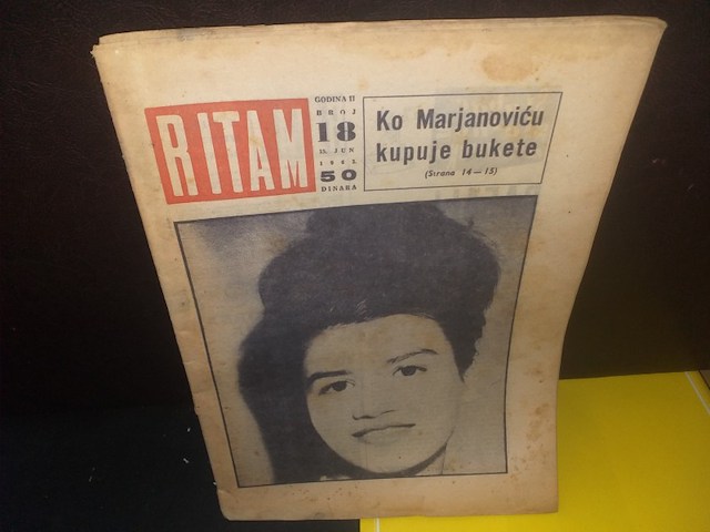 Kultni časopis - RITAM br.18 / 15.jun 1963.