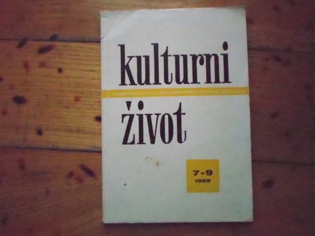 KULTURNI ŽIVOT 7-9/1989