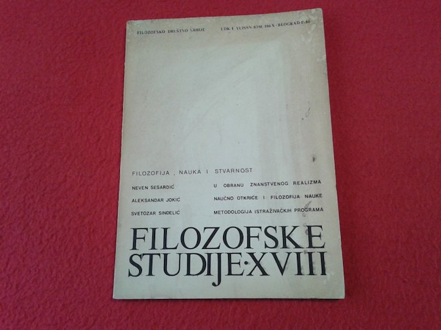 Filozofske studije XVIII