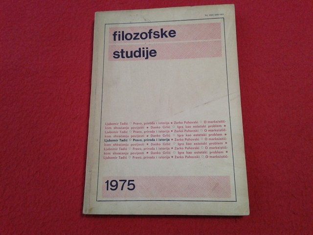 Filozofske studije VII (1975)