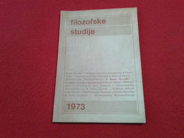 Filozofske studije 1973