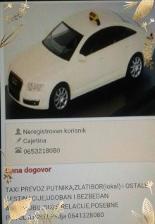 Transfer taxi prevoz zlatibor-beograd