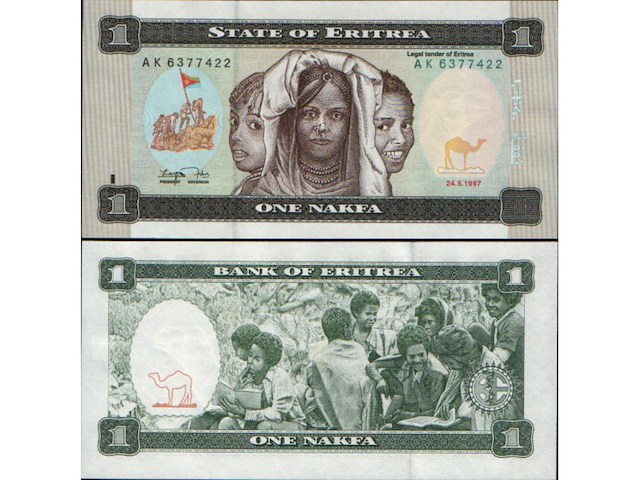 Eritrea 1 Nakfa 1997. UNC.