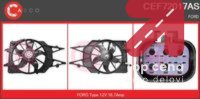 Elektromotor, ventilator hladnjaka CASCO CEF72017AS - FORD FOCUS 1.8