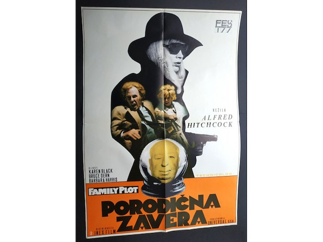 PORODICNA ZAVERA filmski plakat 1977 HITCHCOCK