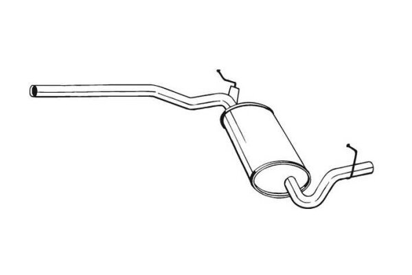 Izduvni lonac Audi A4 00-12, srednji lonac