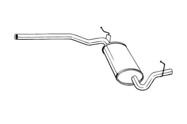 Izduvni lonac Audi A4 00-12, srednji lonac