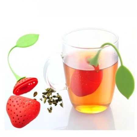 Silikonski infuzer za čaj, jagoda i kišobran