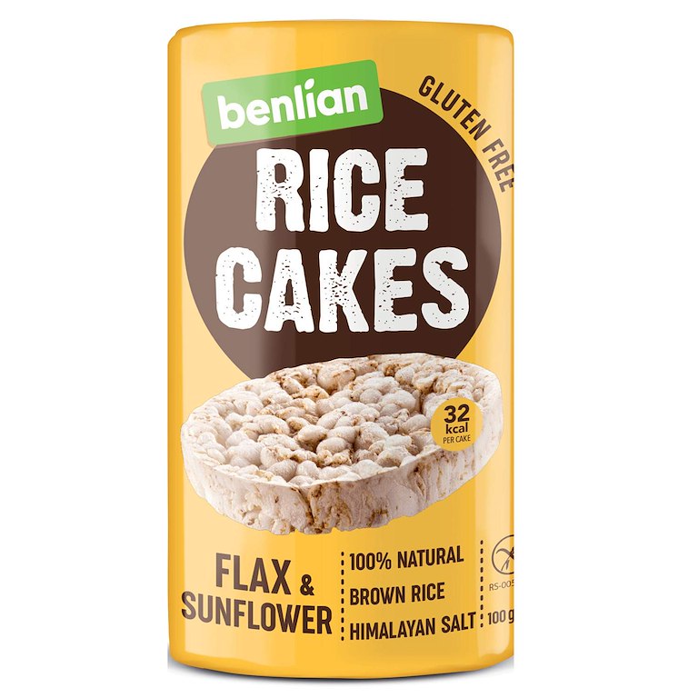 Benlian food rice cakes flax sunflower gluten free