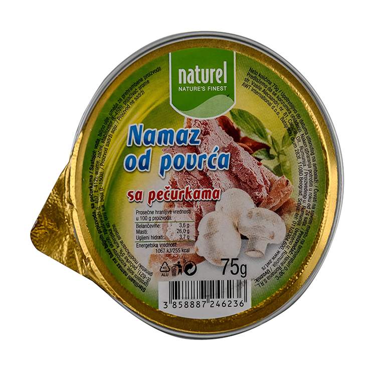 Naturel namaz od povrća sa pečurkama 75g