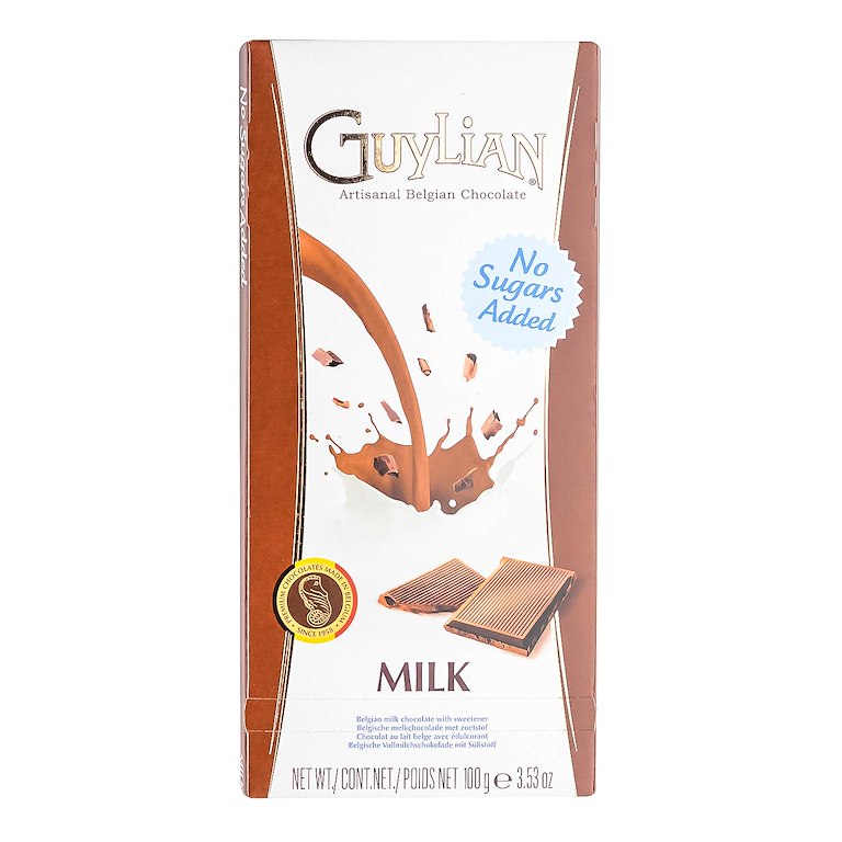 Guylian čokolada mlečna bez dodatog šećera sa stevijom 4x25g guylian