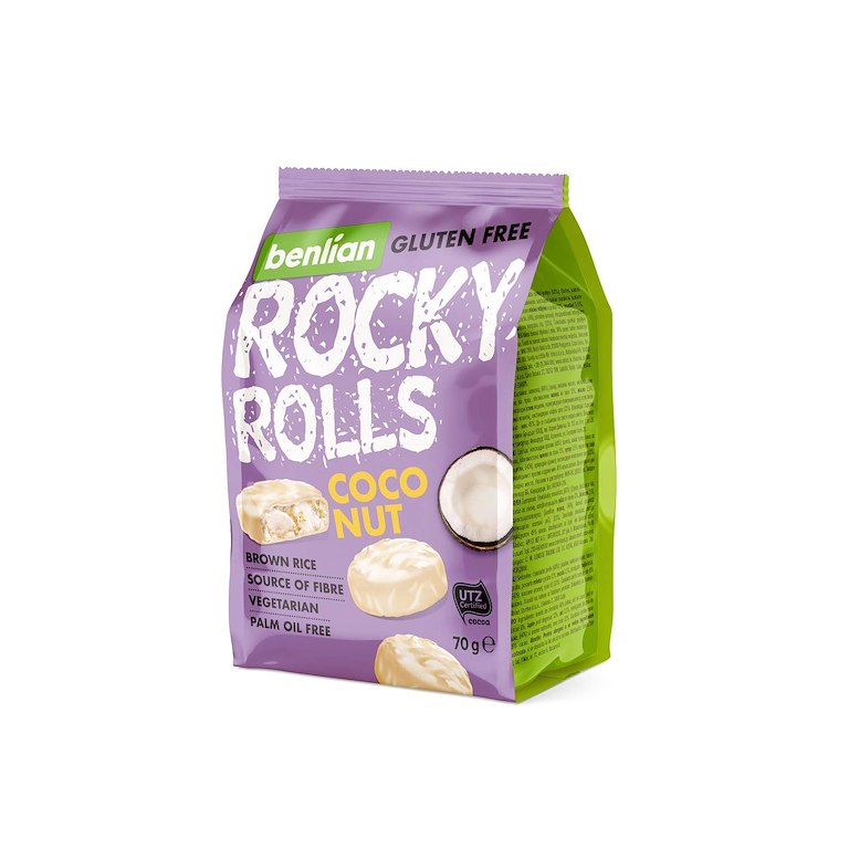 Benlian Food galete rocky rolls kokos 70g benlian food