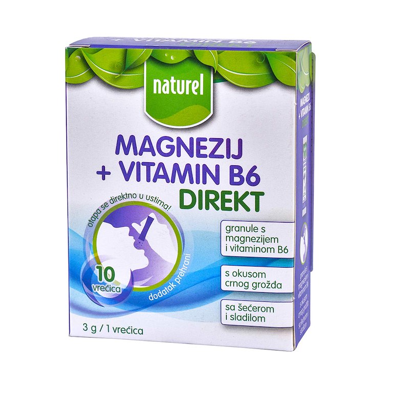 Naturel direkt magnezijum+vitamin b6 30g Naturel