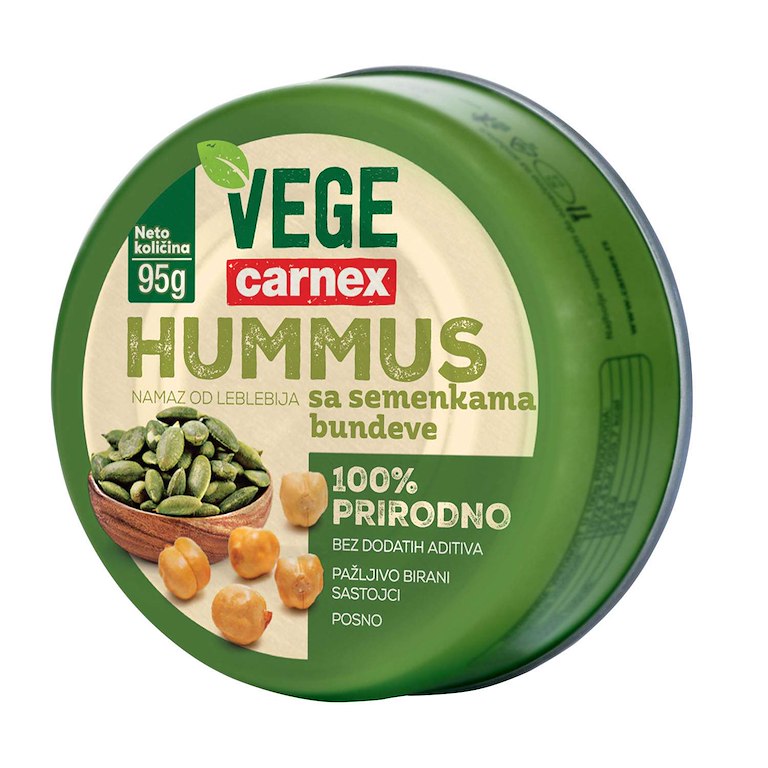 Carnex hummus namaz sa semenkama bundeve 95g carnex