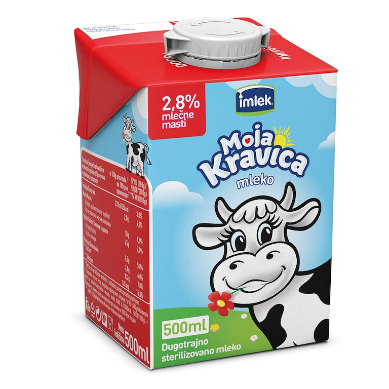 Imlek moja kravica dugotrajno mleko 2.8%m.m 500ml