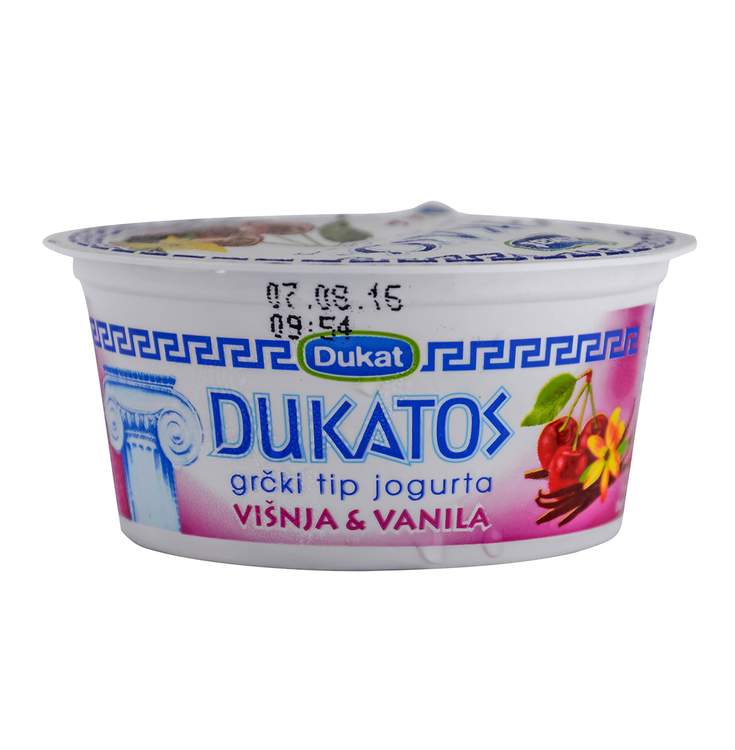 Dukat dukatos jogurt višnja i vanila 150g