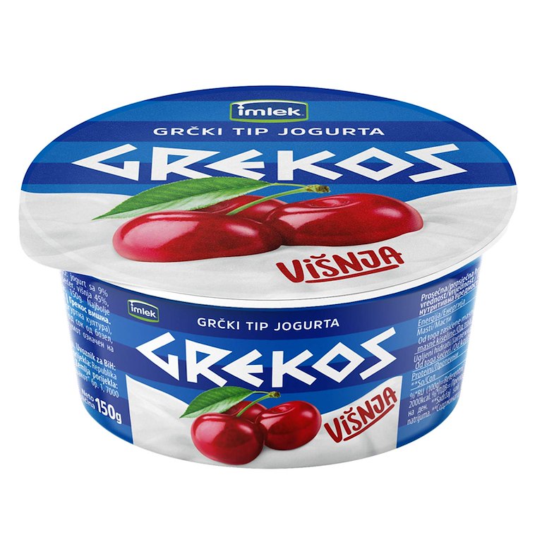 Grekos jogurt višnja čaša 150g grekos