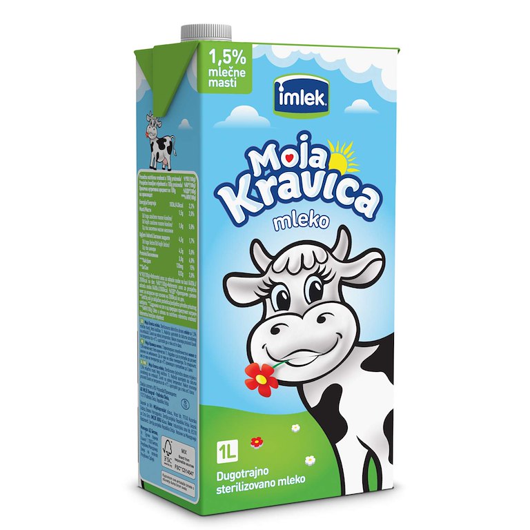 Imlek moja kravica dugotrajno mleko 1.5%m.m. 1l