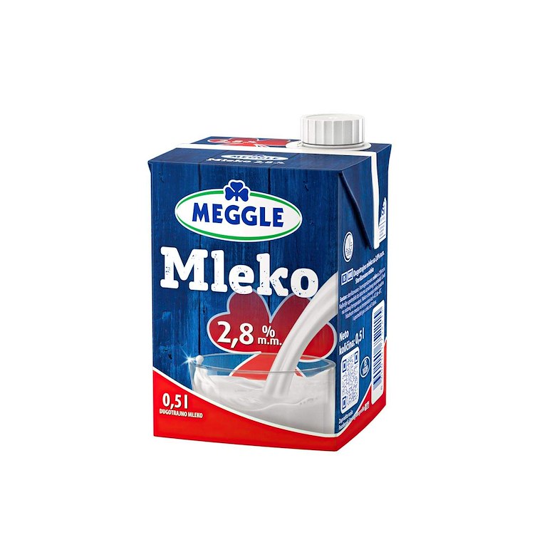Meggle dugotrajno mleko 2.8%m.m 0.5l