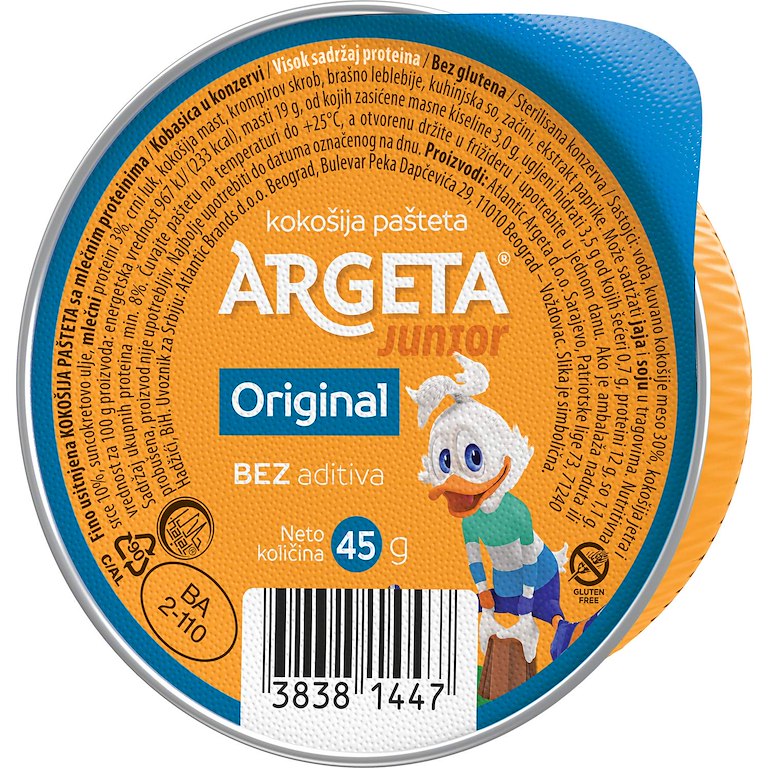 Argeta junior pašteta 45g