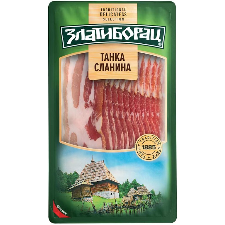 Zlatiborac tanka slanina slajs 100 g