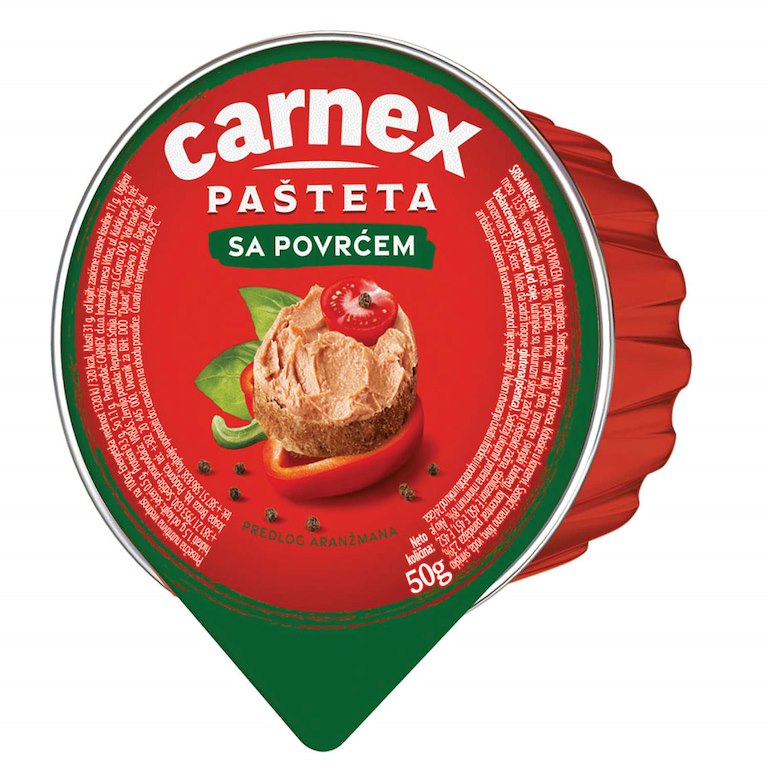 Carnex pašteta sa povrćem 50g
