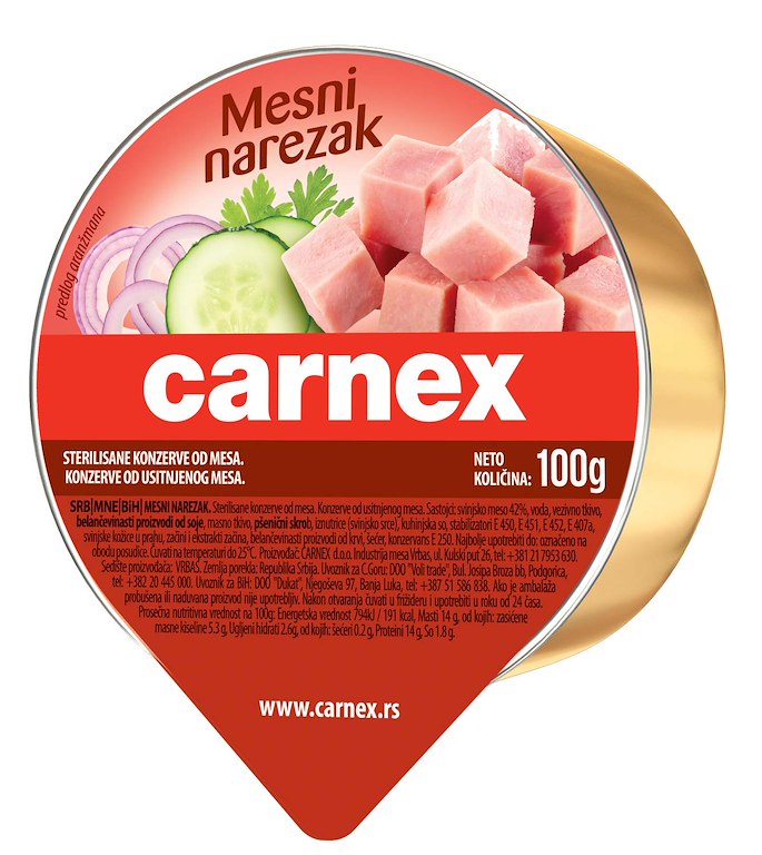 Carnex mesni narezak 100g