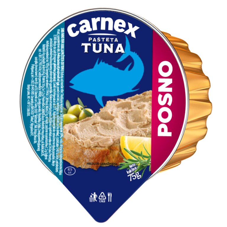 Carnex pašteta od tune 75g