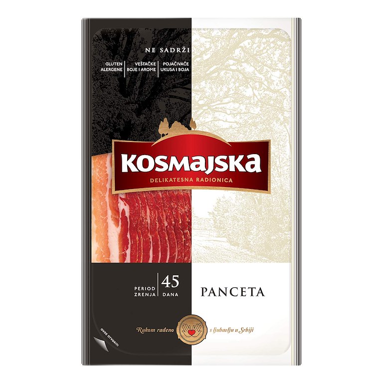 Kosmajska pančeta narezani proizvod 100g