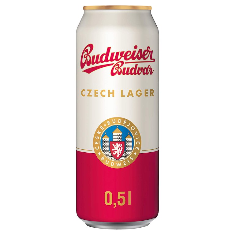Budweiser pivo 0,5l limenka Carlsberg