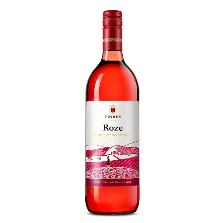 Tikveš roze vino 1L