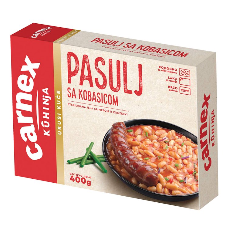 Carnex pasulj sa kobasicom gotovo jelo 400g