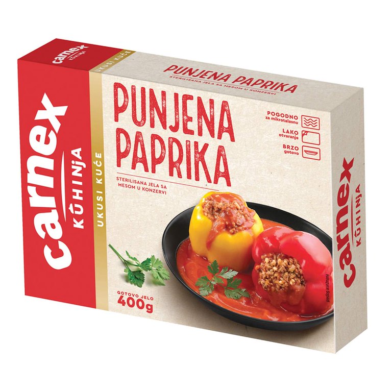 Carnex punjena paprika gotovo jelo 400g