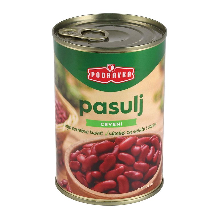 Podravka crveni pasulj sterilisani 400 g