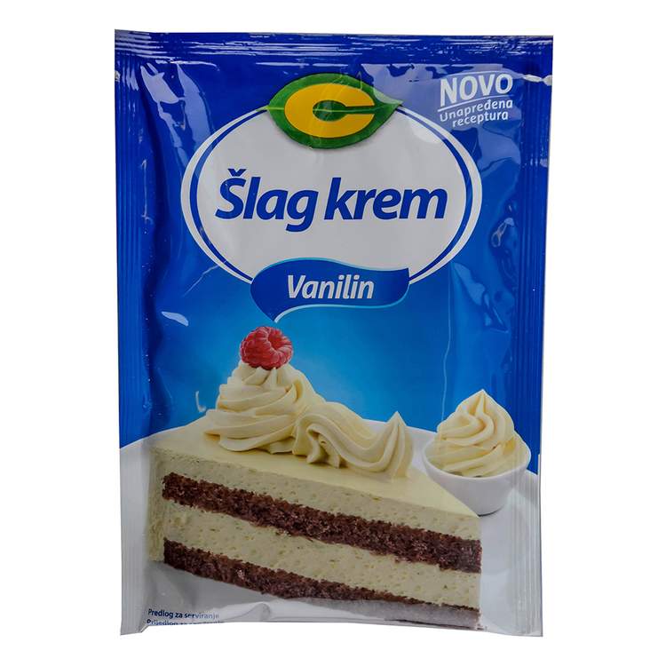 C šlag krem vanilin 58 g