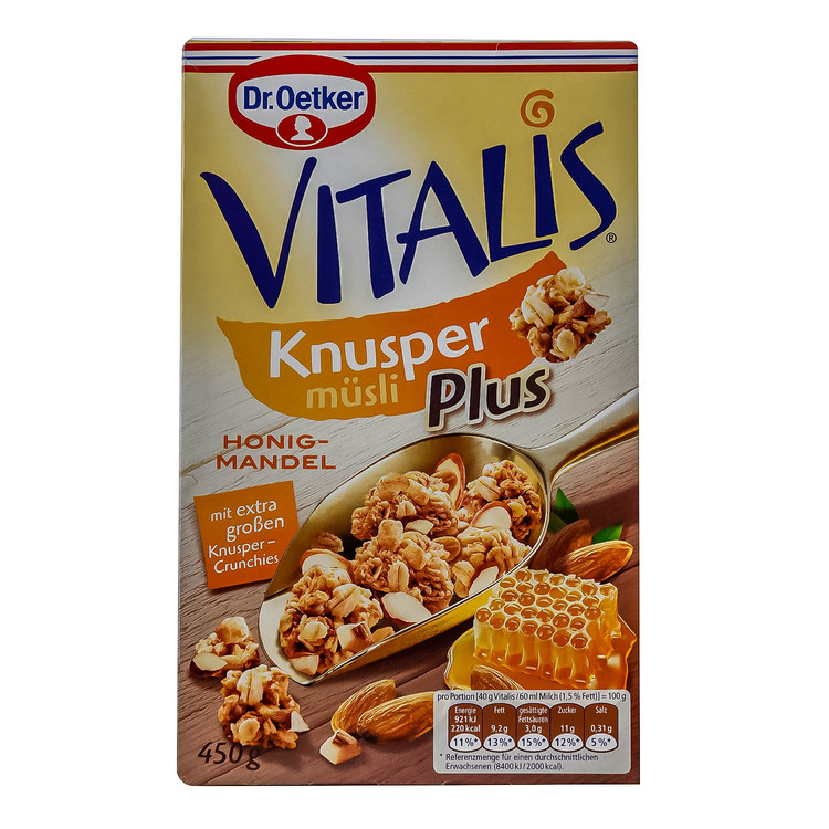 Dr. Oetker Vitalis Krispi plus med i badem musli 450g