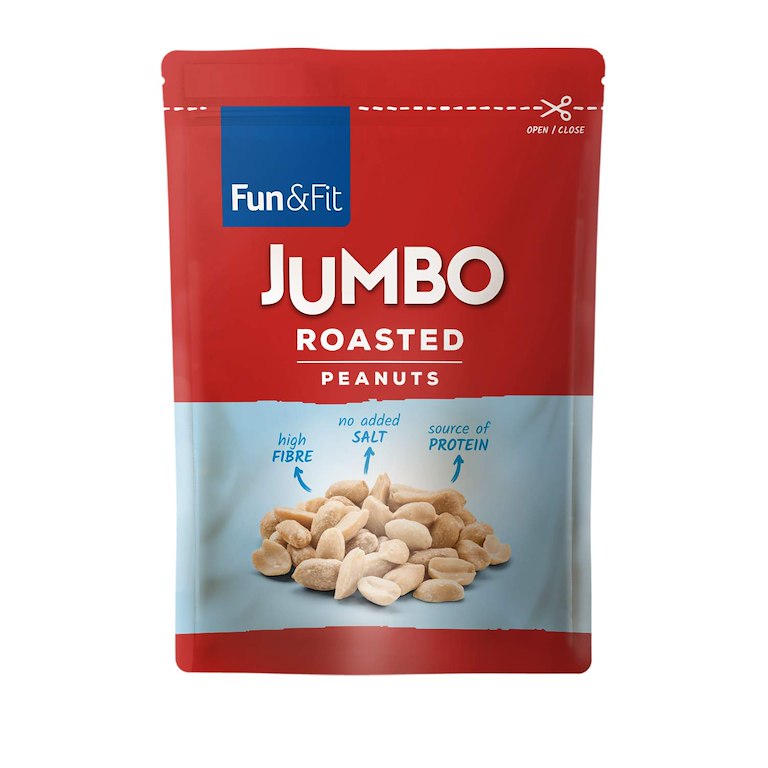 Fun&fit kikiriki jumbo neslani pečeni 180g fun&fit