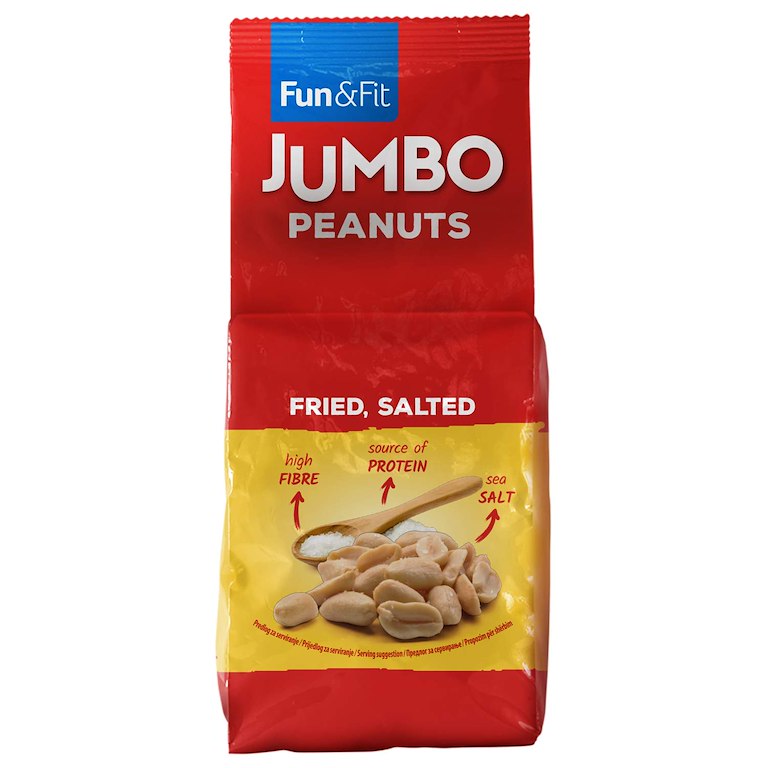 Jumbo pečeni, slani, oljušteni kikiriki 250g