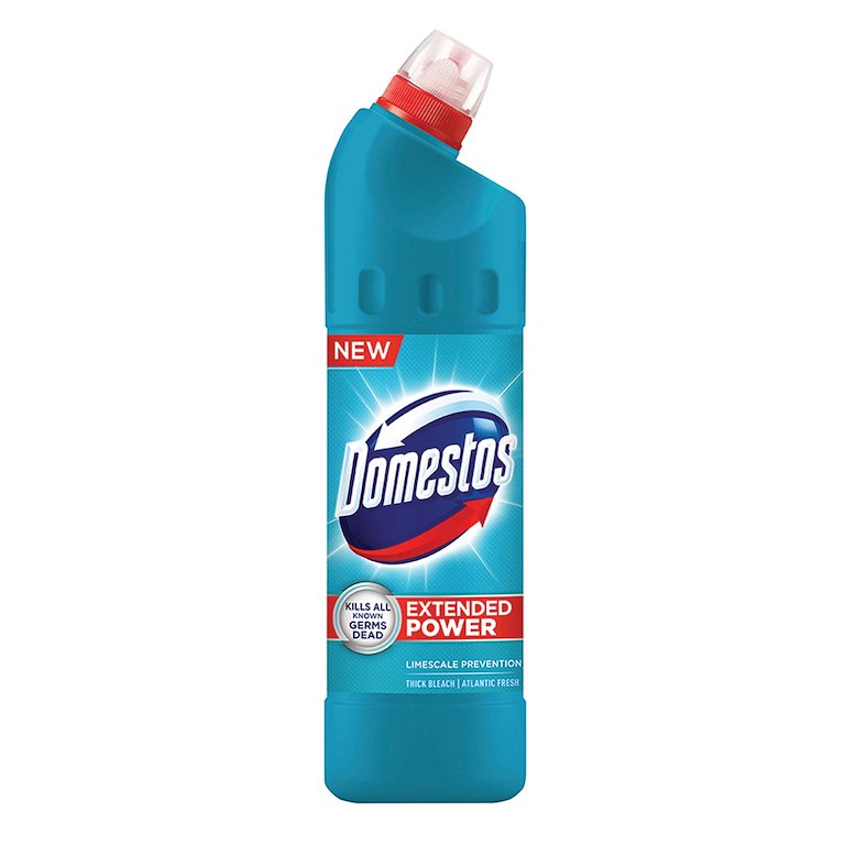 Domestos 24 h plus long lasting protection atlantic fresh -Domestos tecnost za ciscenje i odrzavanje toaleta 750 ml