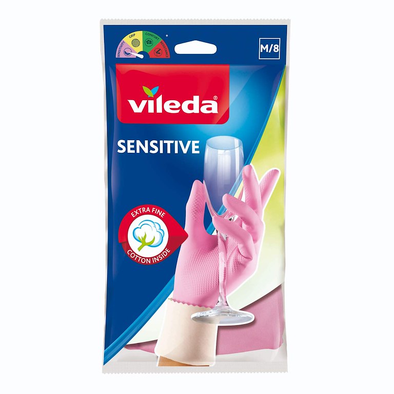 Vileda sensitive rukavice 8,M