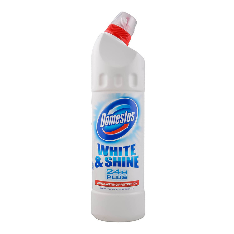 Domestos 24 h plus long lasting protection white & shine -Domestos tecnost za ciscenje i odrzavanje toaleta 750 ml