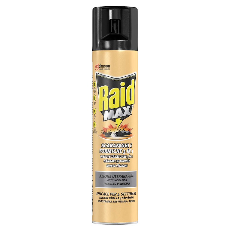 Raid Max sprej protiv gmižućih insekata 300ml