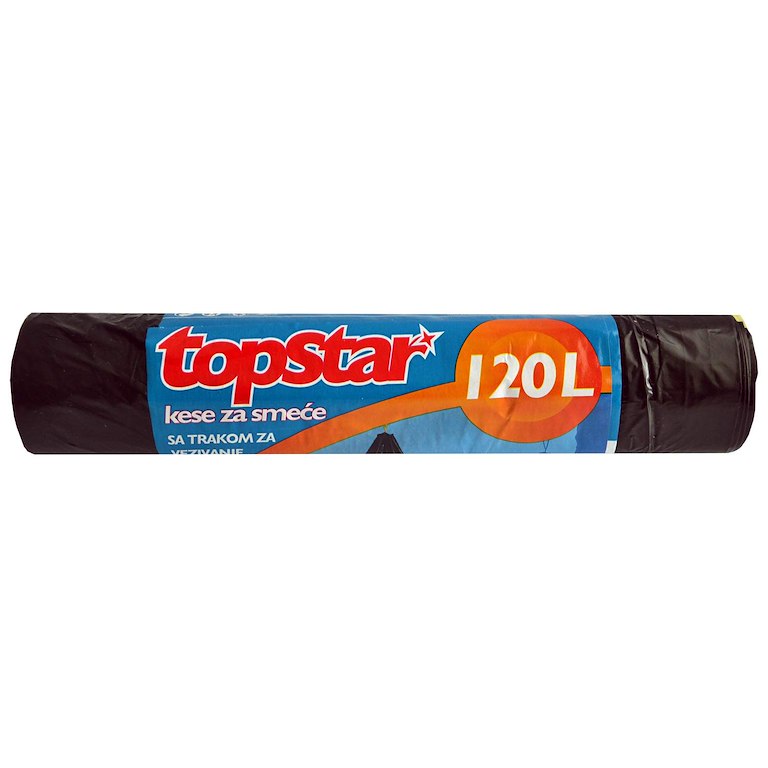 Topstar kese za smeće sa trakom za vezivanje hdpe 120l 70x100cm 8/1