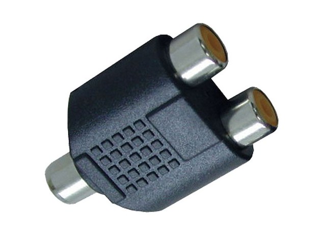 Adapter RCA ženski-2xRCA ženski