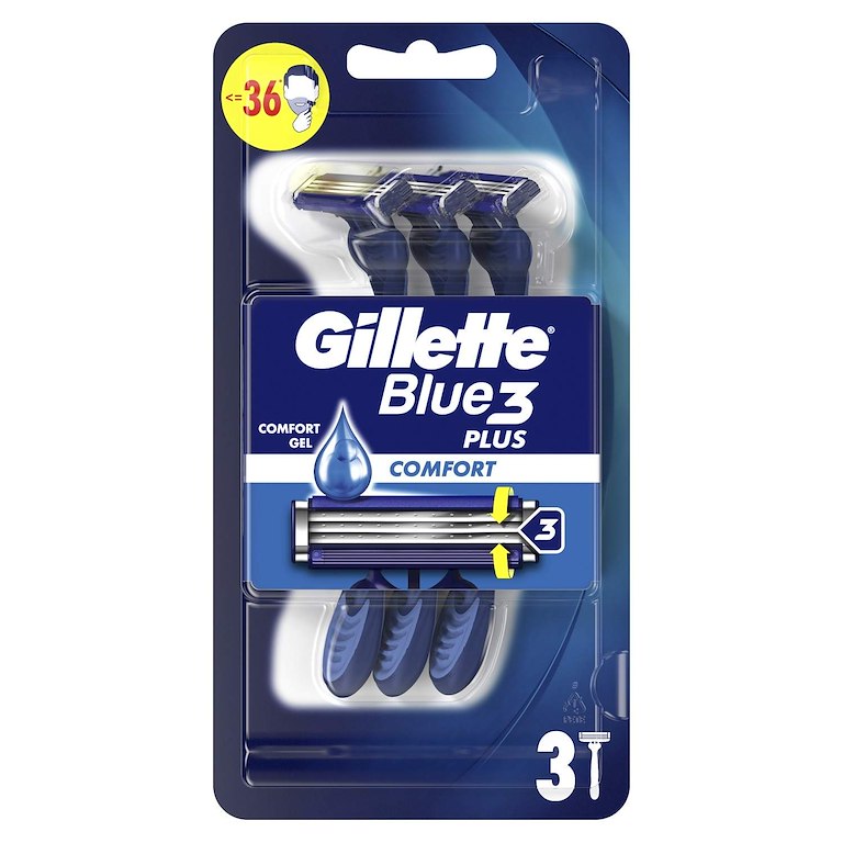 Gillette blue3 muški brijač 3kom