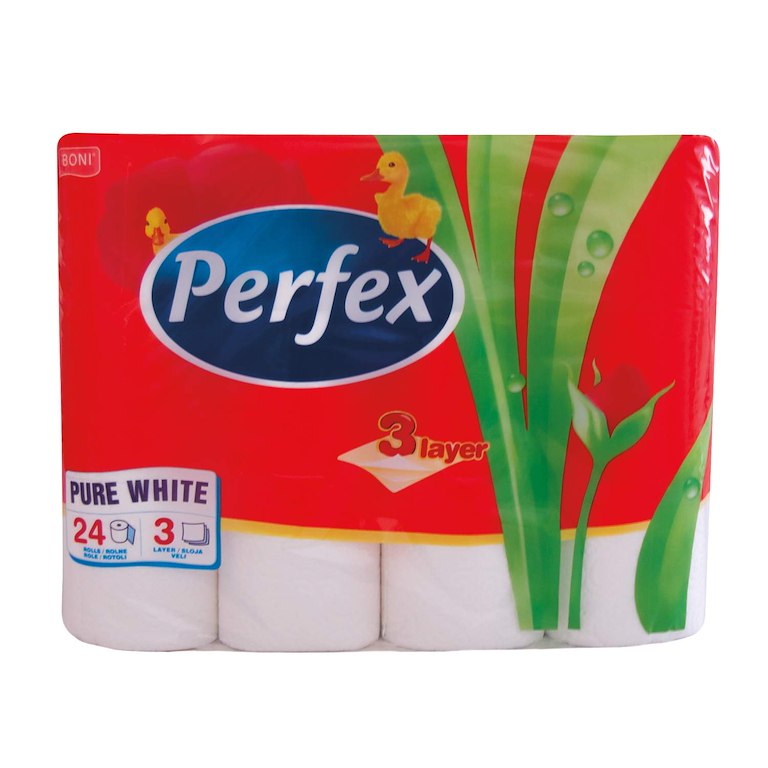 Perfex pure white troslojni toaletni papir 24 komada
