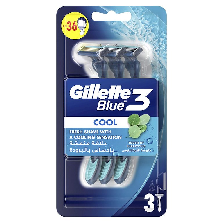 Gillette blue3 ice muški brijač 3kom
