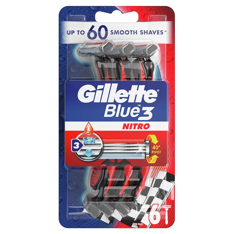 Gillette blue3 muški brijač 6kom