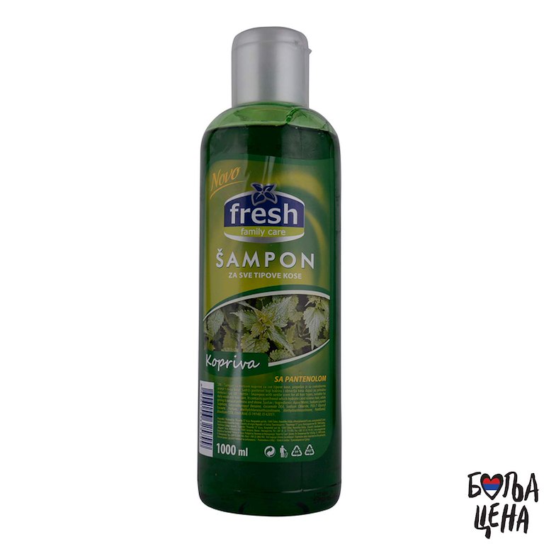 Fresh šampon sa koprivom za sve tipove kose 1000ml