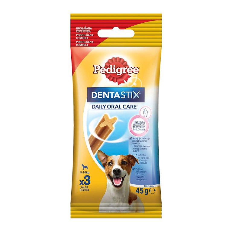 Dentastix dodatna hraa za bodrasle pse malih rasa i stence starijih od 4 meseca 45 g